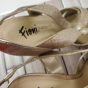 FIONI Clothing | Shoes | Fioni Night Golden Glitter High Heels Sandals ...
